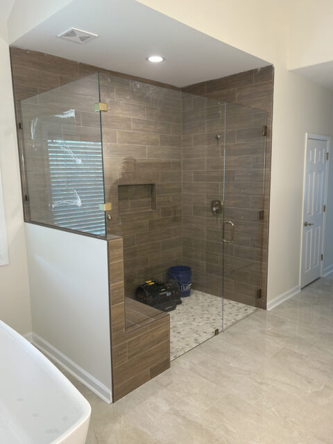 Frameless Glass Showers - Standard Glass Company of Wilmington